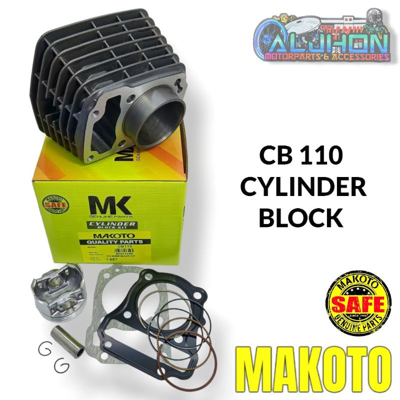 MAKOTO CB110 Honda CYLINDER BLOCK SET STANDARD SIZE | Shopee Philippines