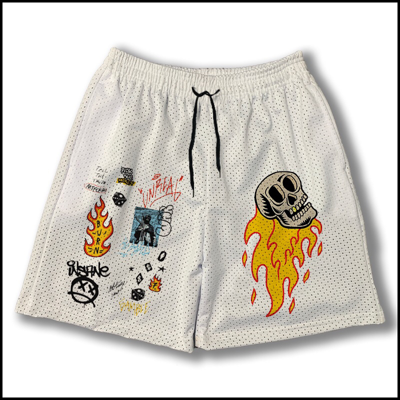 MESH SHORT FOR MEN DESIGN #15 - UNICLEY - WHITE - MENSWEAR ...