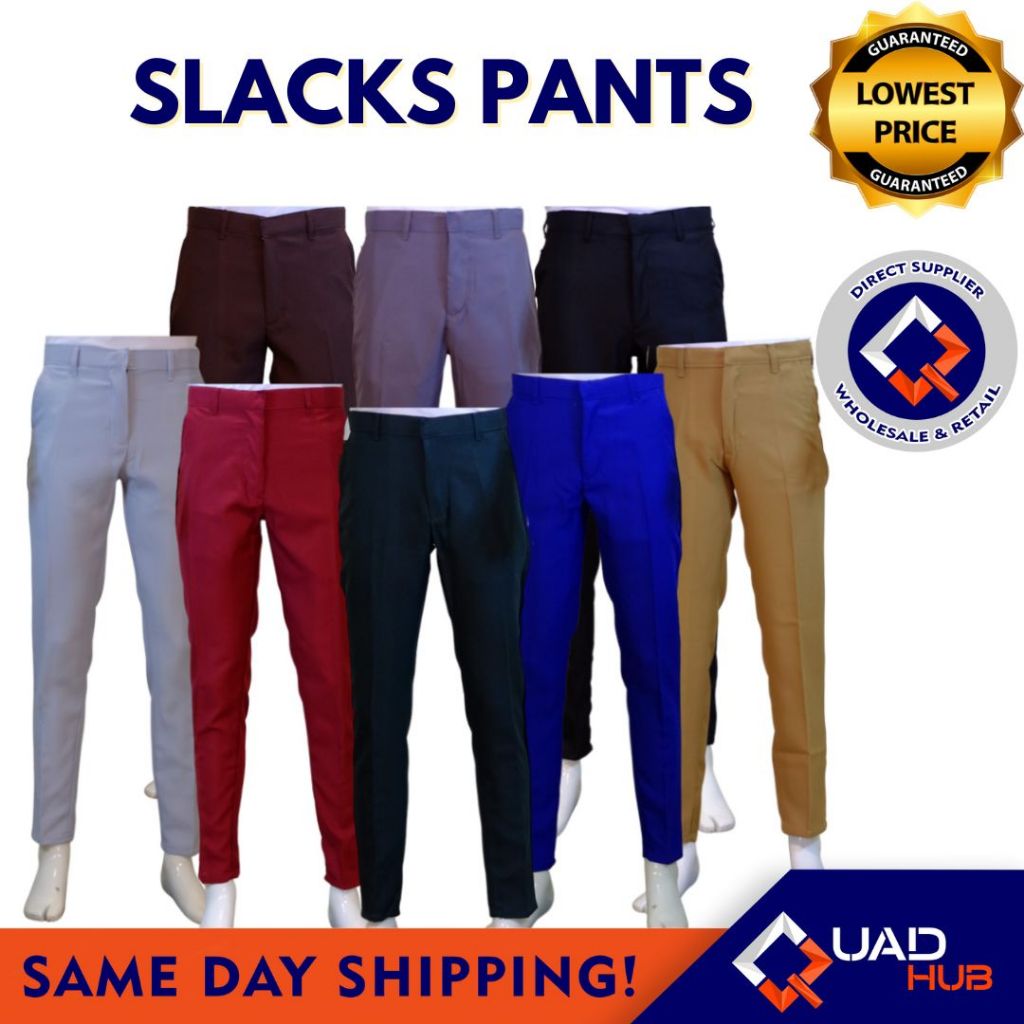 SLACKS PANTS ADULT Color Palette A | Shopee Philippines
