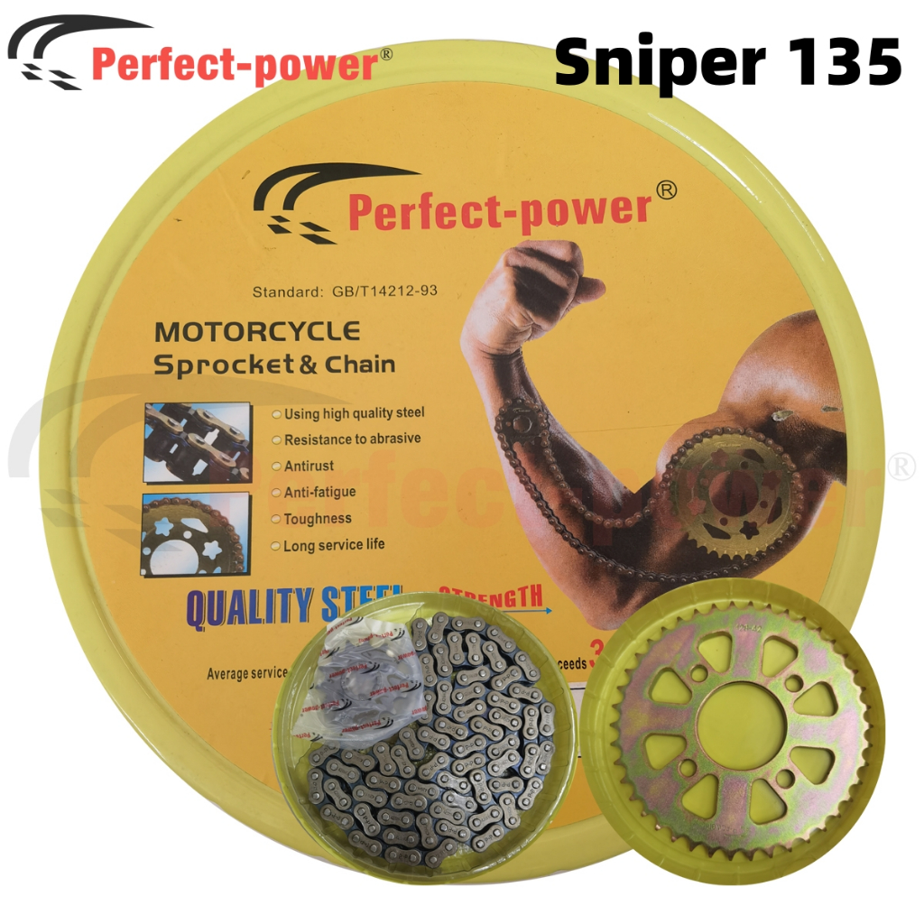 Perfect Power Sprocket Chain Set Yamaha Sniper 135 14T/38T/42T Chainset ...