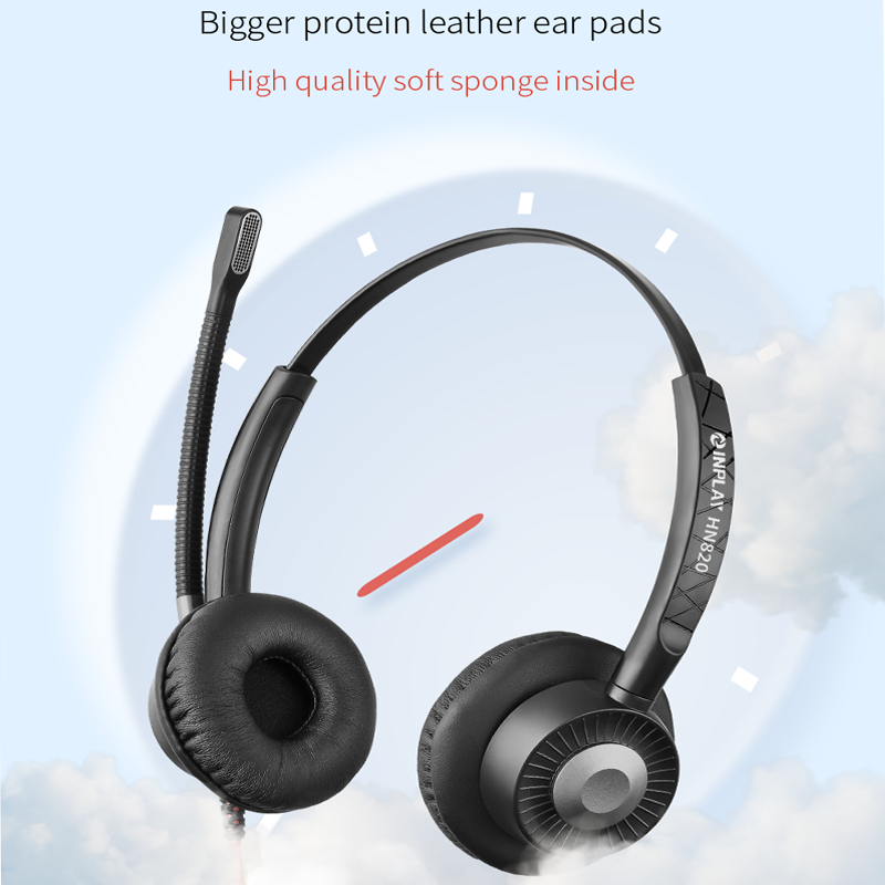 Inplay HN820 Headset Professional Call Center Active Noise Cancellling ...