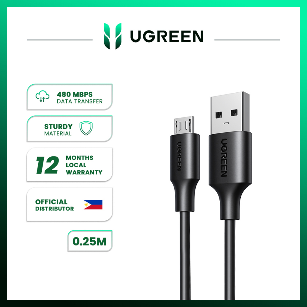 UGREEN Micro USB to USB 2.0 Data and Charging Cable for Android - PH ...