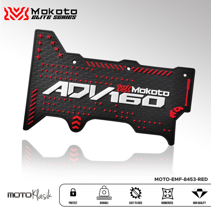 MOKOTO ELITE SERIES HONDA ADV 160 RUBBER MUD FLAPS / RUBBERIZED MUD ...