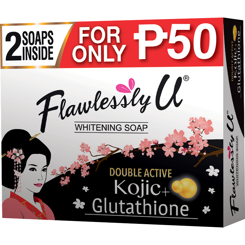 Flawlessly U 2in1 Double Active Kojic Glutathione 65g | Shopee Philippines