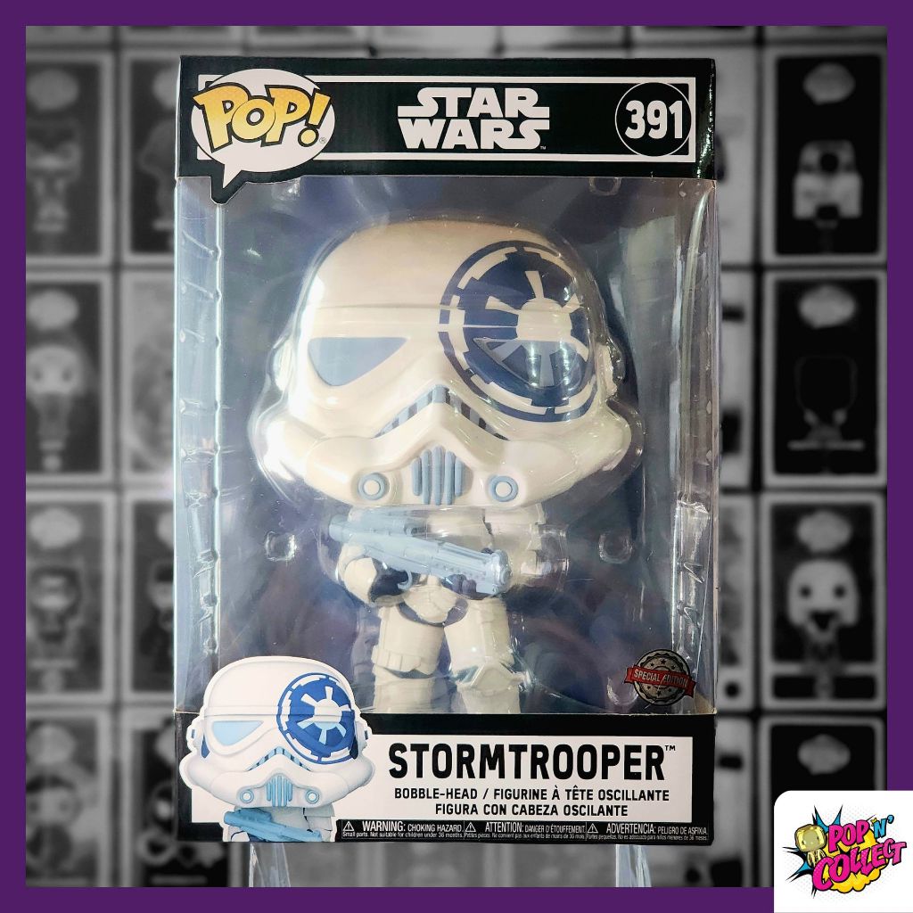 Funko Pop! Star Wars - Stormtrooper 391 Jumbo (10" inch) (Sold by Pop N ...