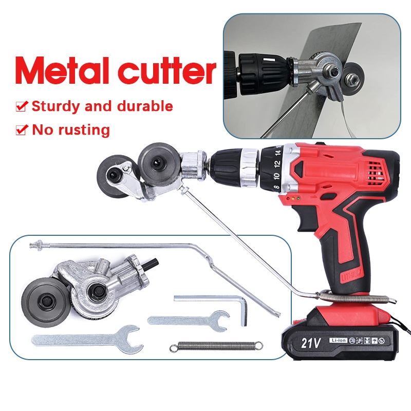 Electric Drill Plate Cutter DIY Metal Sheet Cutter Free Cutting Tool ...