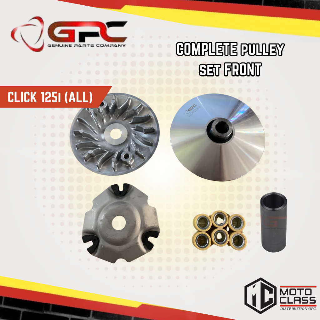 GPC COMPLETE PULLEY SET CLICK 125i FRONT ALL VERSION 110879 | Shopee ...
