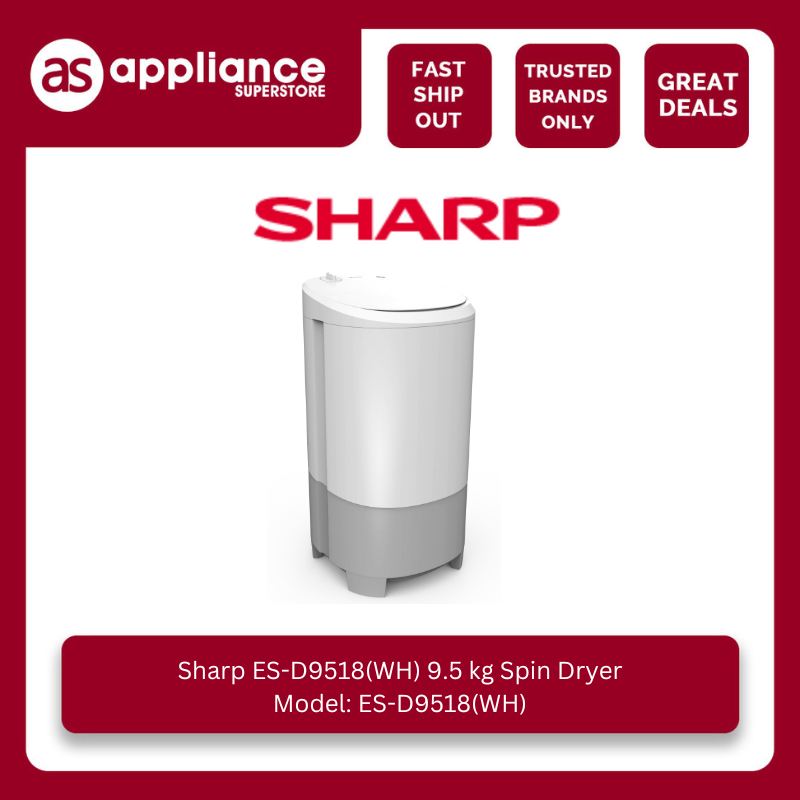 Sharp ES-D9518(WH) 9.5 kg Spin Dryer | Shopee Philippines