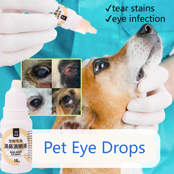 10ML Pet Eye Drops Pet Eye Infection Treatment Dog Cat Removes Tear ...