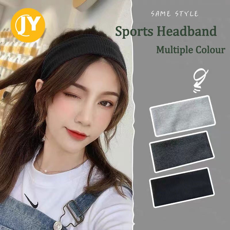 Woman Stretchy Sports Headband Running Lightweight Elastic Headband ...