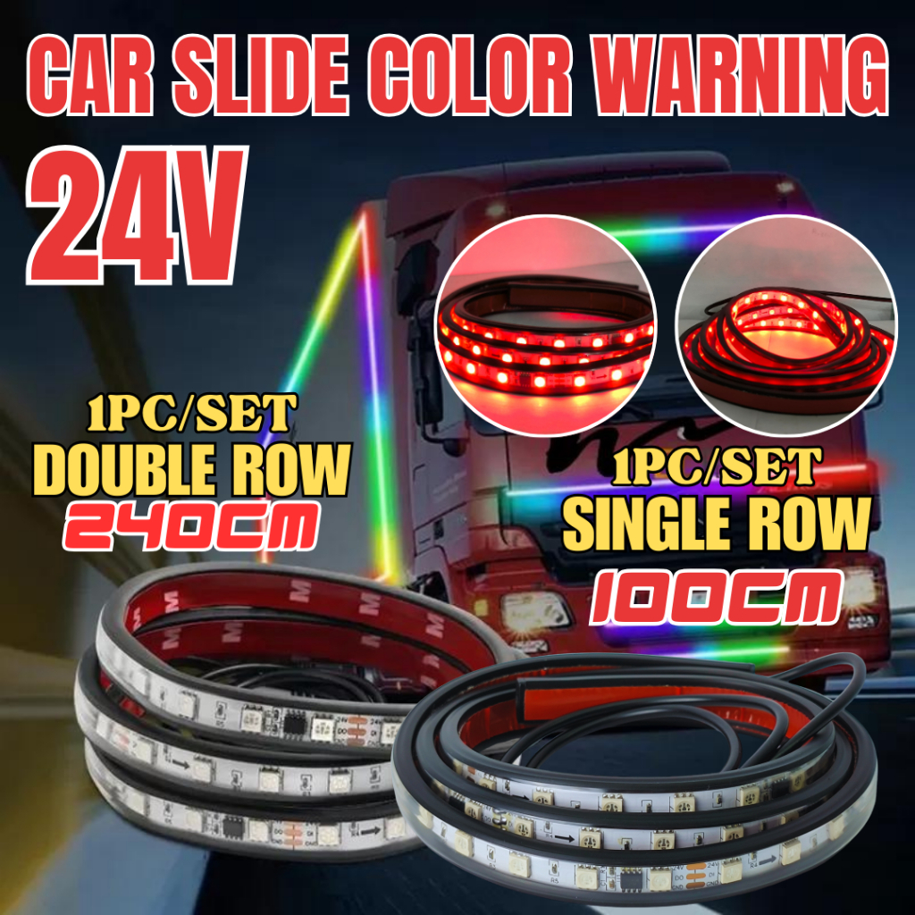 LD LED TRUCK UNDERGLOW LIGHTS DOUBLE ROW RED COLOR 24V | Shopee Philippines