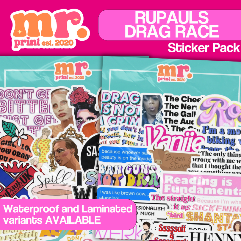 RUPAULS DRAG RACE | WATERPROOF STICKERS | Shopee Philippines