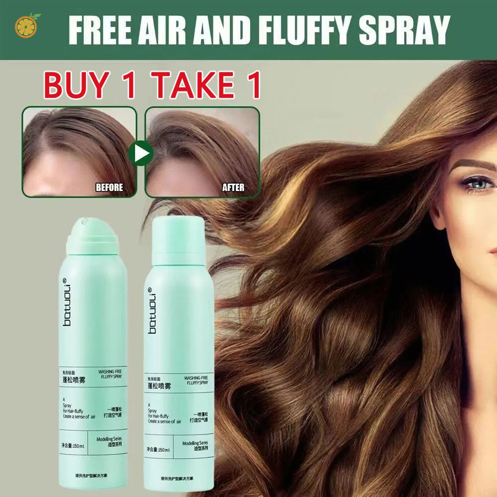 BUY 1 TAKE 1 Dry Hair Spray Fresh Fragrance Lazy Shampoo No-Wash ...