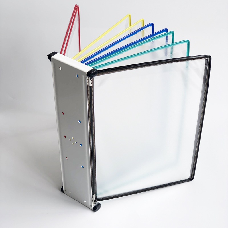 10 Pages A4 Wall-Mounted File Rack Standard Homework Guide Book Display ...