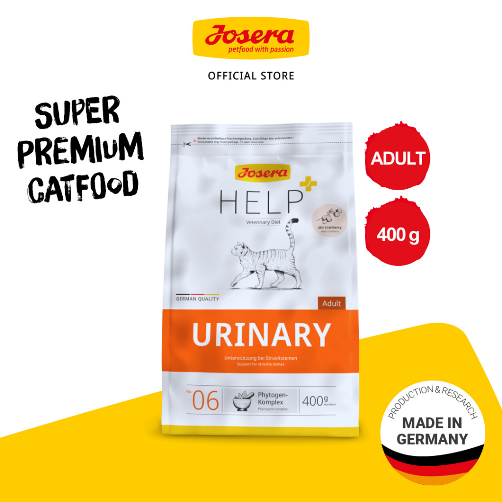 JOSERA HELP Urinary Cat Food Dry (400g) | Veterinary Diet for Cats with ...