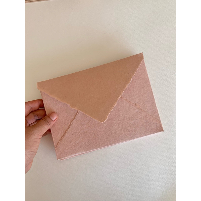 Abaca Handmade Paper Envelope in Pretty in Pink | Shopee Philippines
