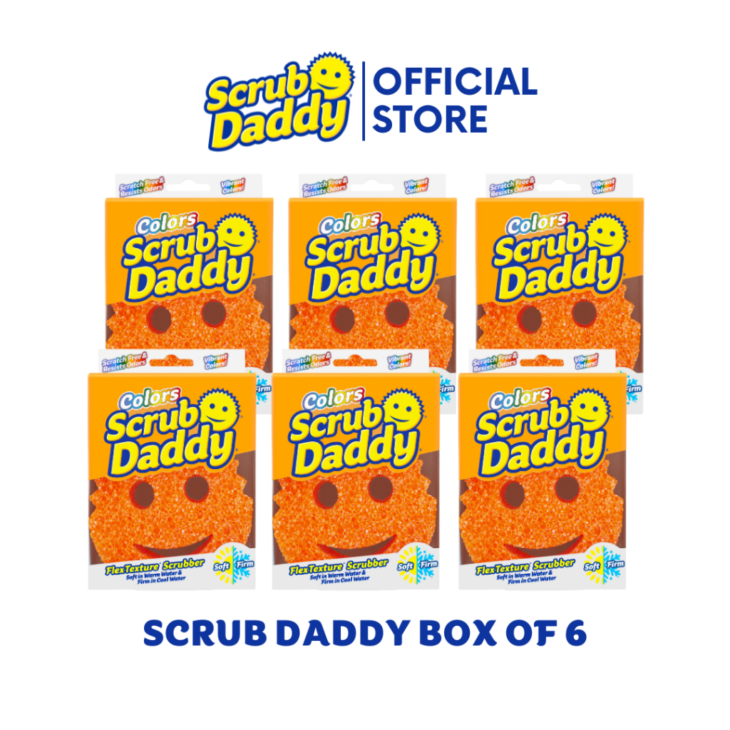 Scrub Daddy Colors FlexTexture Scrubber Box of 6 Orange | Shopee ...