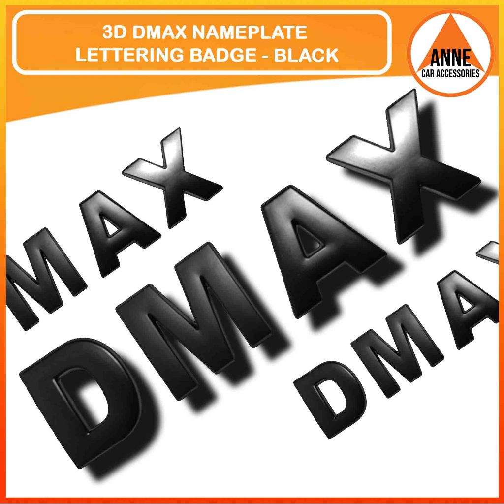 3D Car Hood Emblem Sticker for Isuzu Dmax Silver / Black Decals Bonnet ...