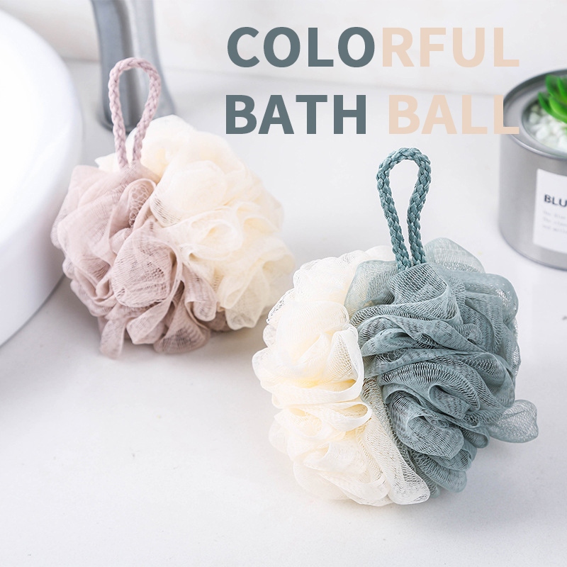 Bath Shower ball Sponge Bath Loofahs Mesh Pouf Shower Ball | Shopee ...