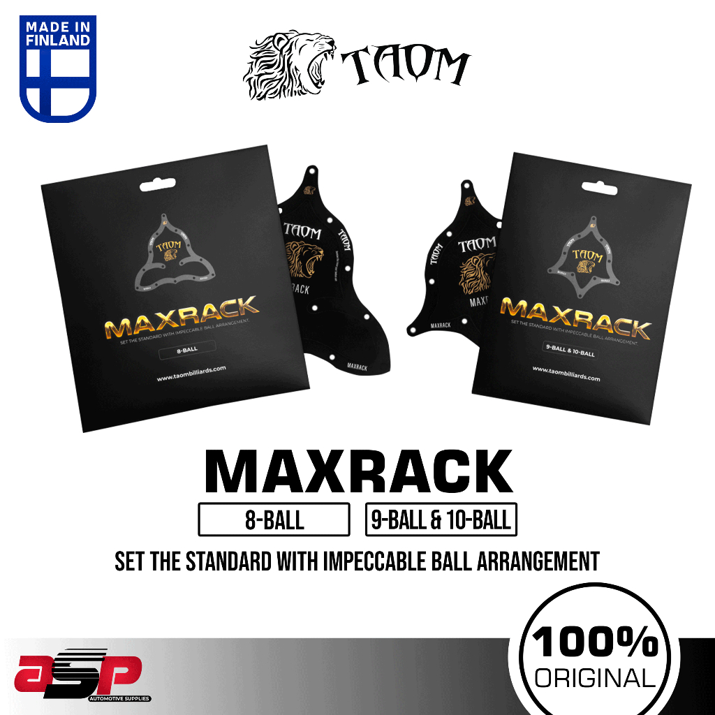 TAOM MAXRACK 8 Ball, 9 Ball & 10 Ball - Billiard Ball Rack | Shopee ...