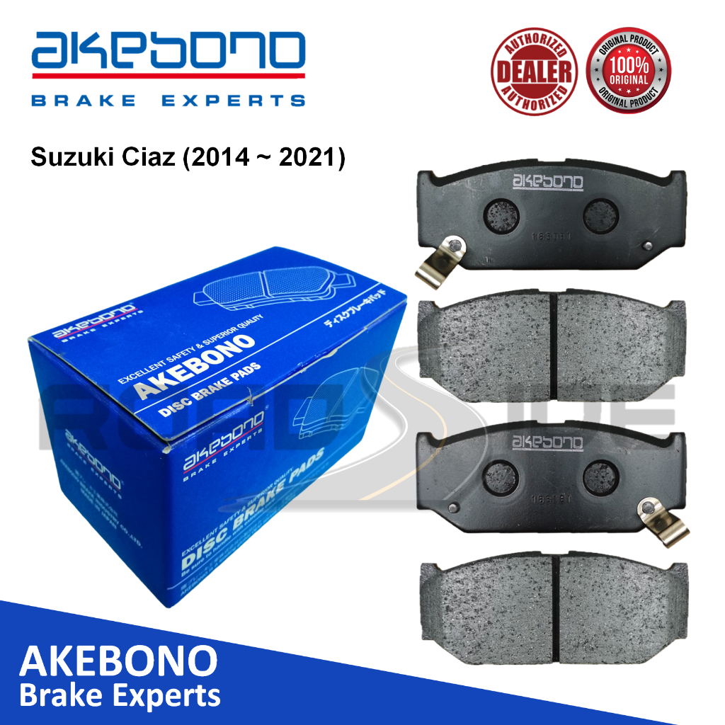 Akebono Front Brake Pads for Suzuki Ciaz (2014 - 2021) | Shopee Philippines