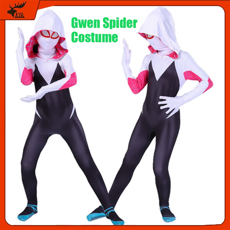 Gwen Spider Costume Halloween Costumes Kids Gwen Cosplay Girls ...