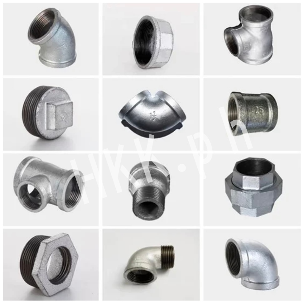 GI Fittings Galvanized Iron Steel Elbow ,tee ,coupling ,plug, 1/2" 3/4'' inch | Shopee Philippines
