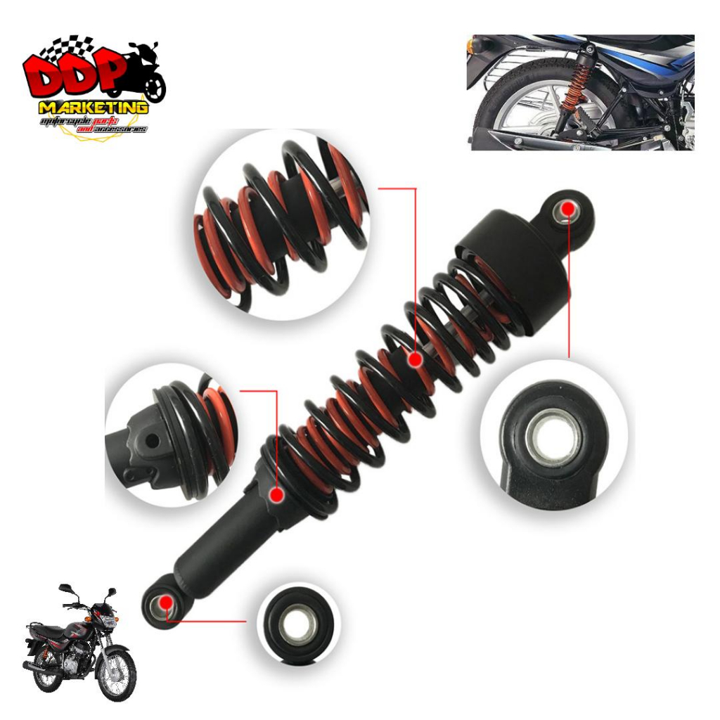 CT100 Rear Shock Absorber stock 330mm | Shopee Philippines