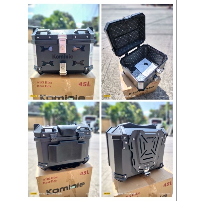 Kominie Hard Plastic Top Box 55 Liters with metal plate | Shopee ...