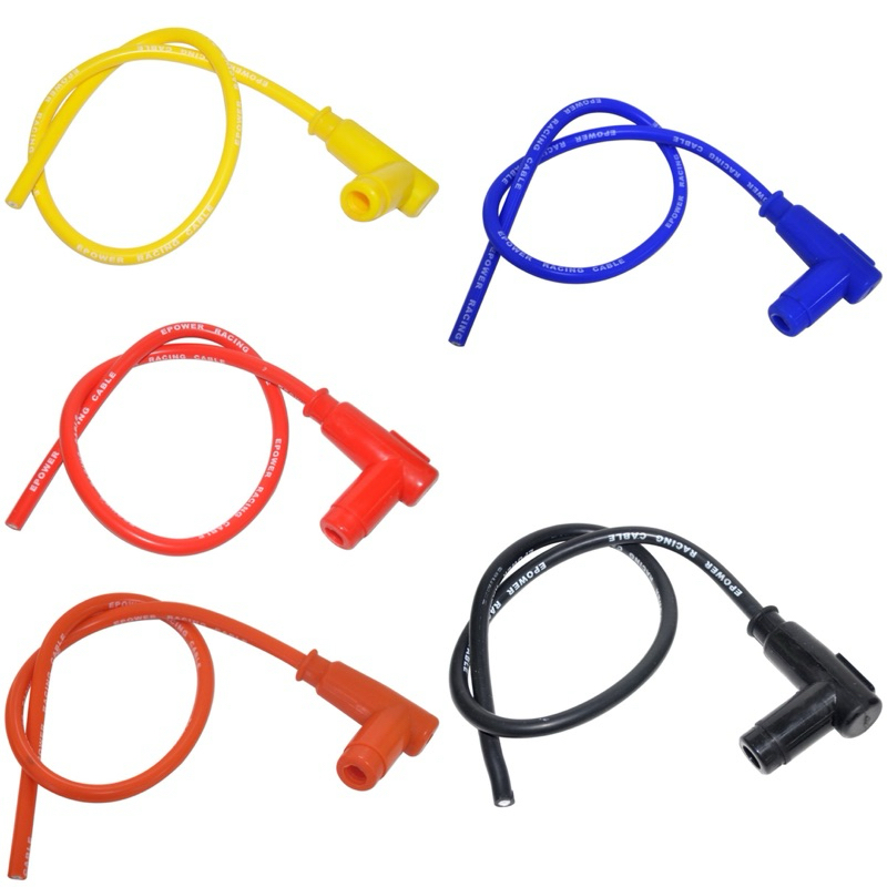 E power Sparkplug power cable with rubber cap unsoy Universal blue ...
