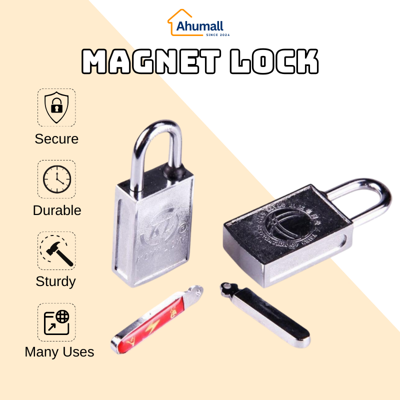Simple Anti-theft Lock Magnetic Padlock Anti-theft Technology Anti-rust ...