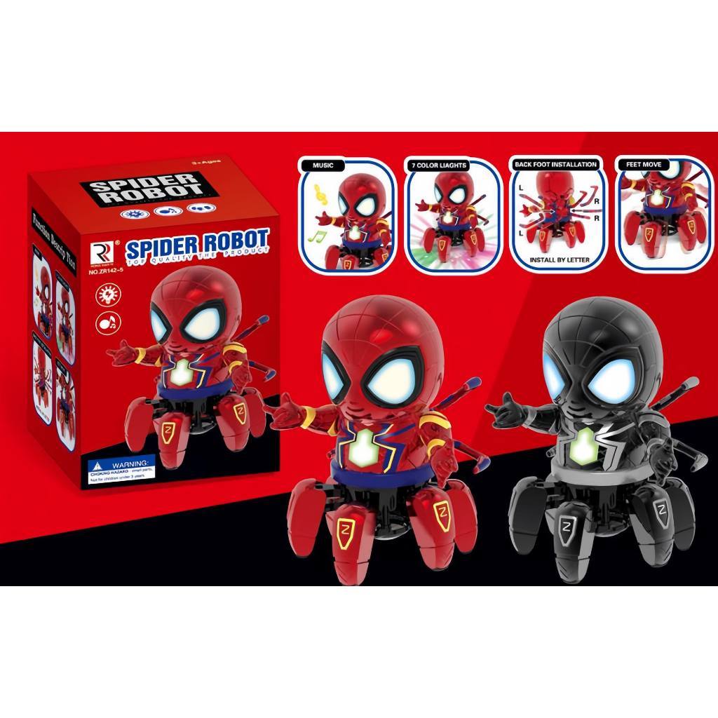 Six Claw Spider-Man Dancing Robot Music and Lights | Shopee Philippines