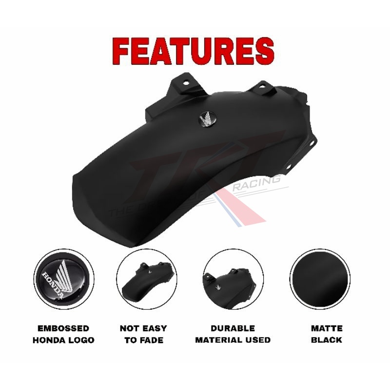 Honda PCX160 click 160 Tire Hugger Rear Fender Suitable Honda LOGO ...