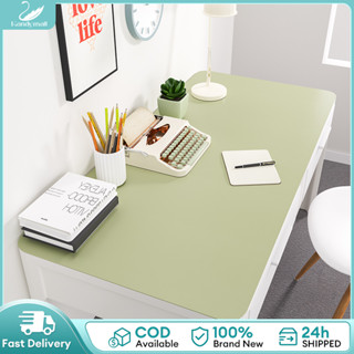 Side PU Leather Desk Pad Study/Office table cover aesthetic Waterproof ...
