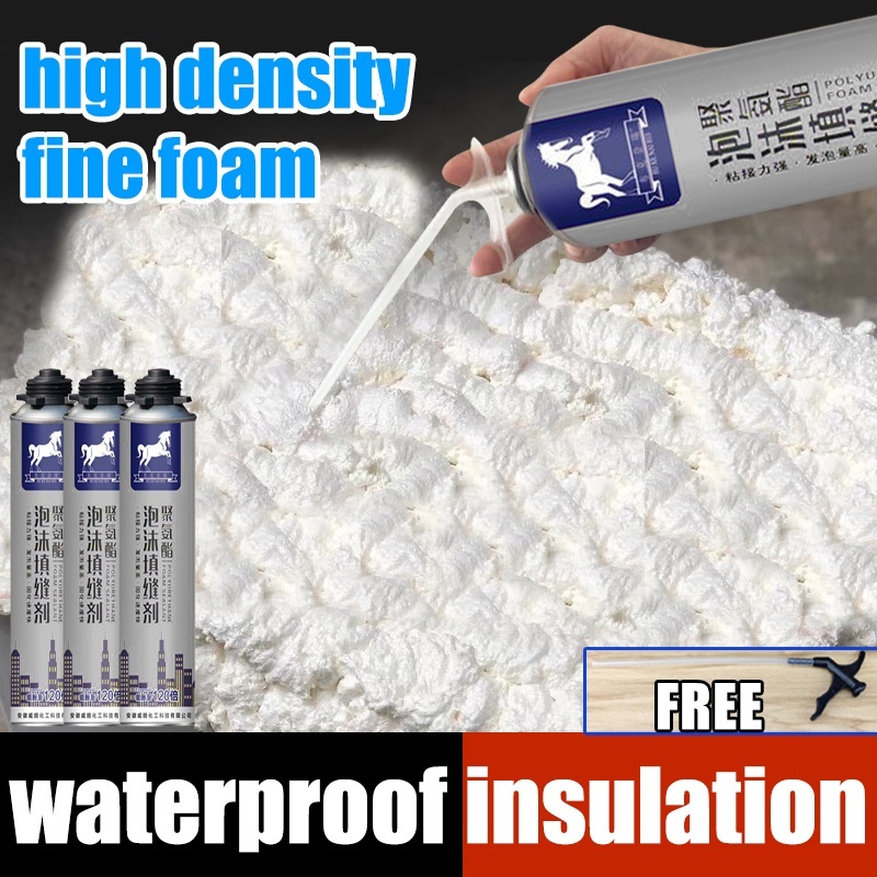 900g polyurethane foam Expanding Foam Spray 120 times high foaming volume sealant foam spray ...