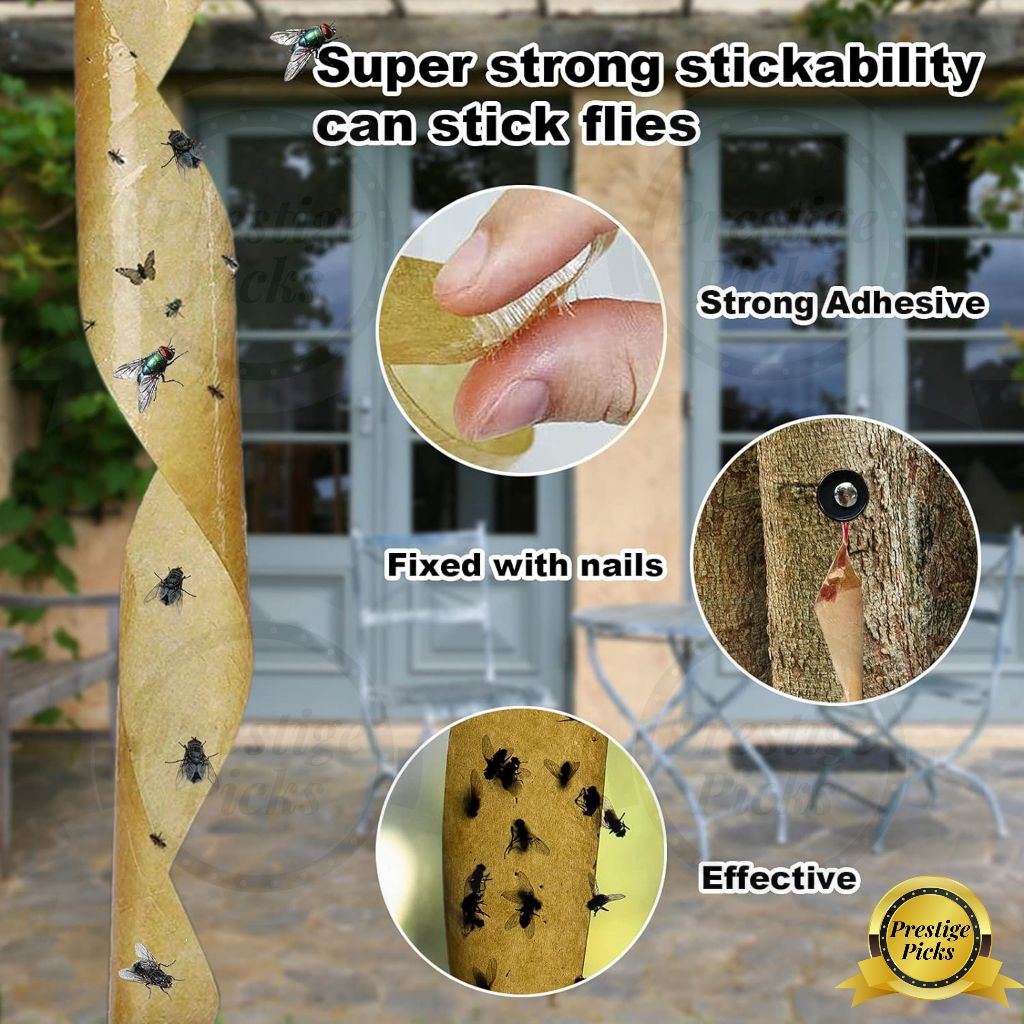 Fly Glue Sticky Paper Eliminate Flies Insect Bug Glue Paper Catcher ...