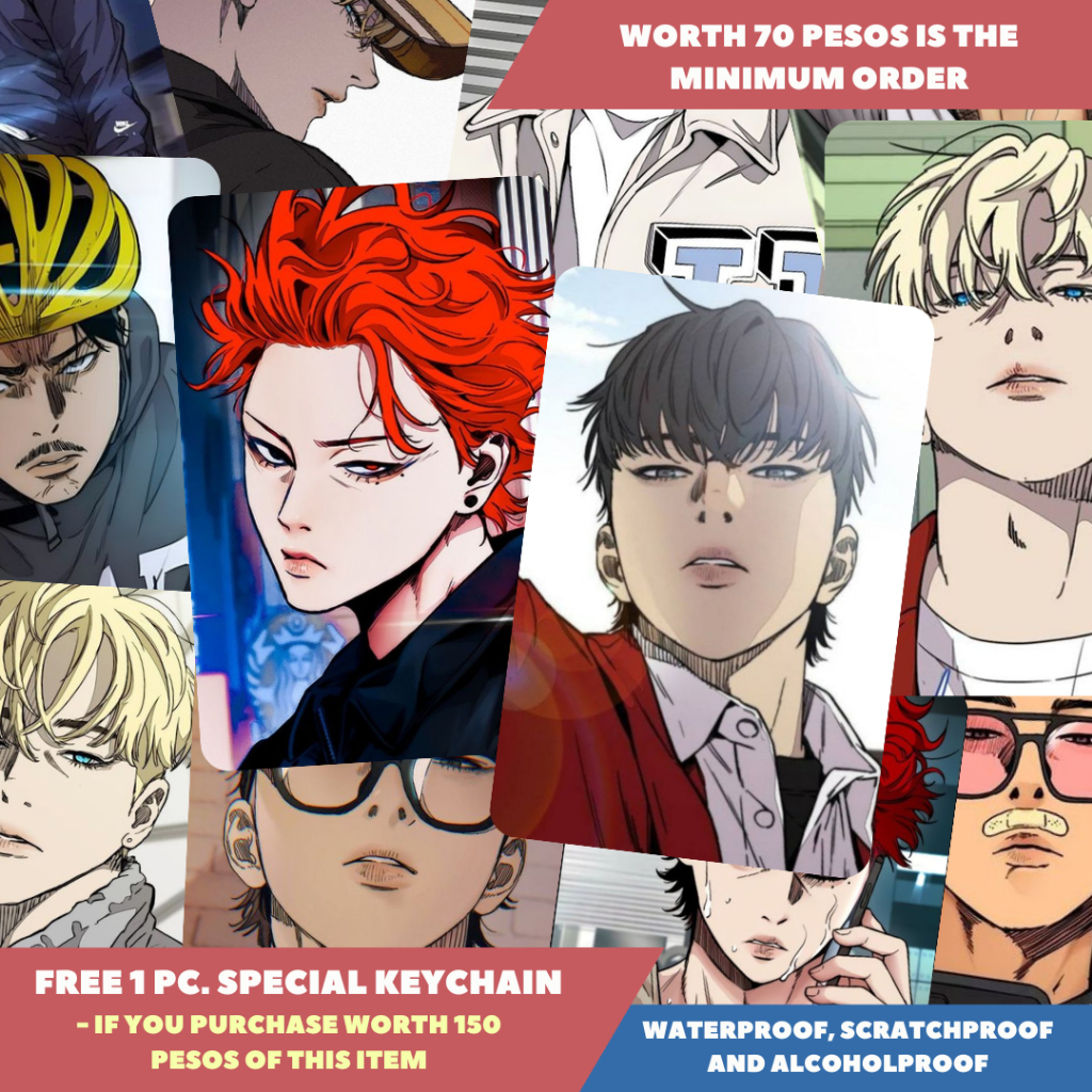 [ 6 pcs. SET ] Windbreaker Manhwa / Manhua Photocards #1 ( Waterproof and Scratchproof ...