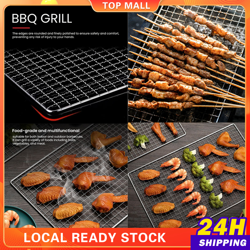 Barbecue Grill Stainless Steel Portable Outdoor BBQ Grill Net Non Stick ...