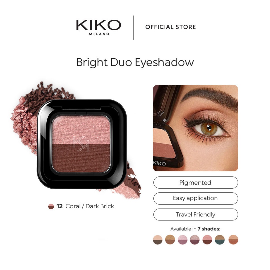 KIKO Milano Bright Duo Eyeshadow | Shopee Philippines