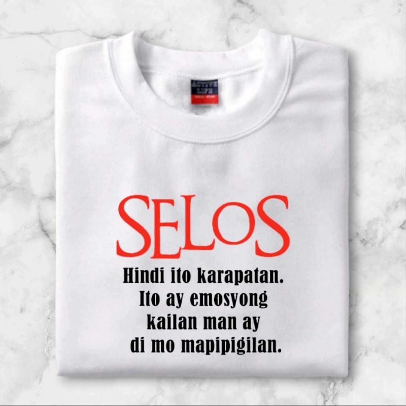SELOS quotes minimalist Tshirt unisex | Shopee Philippines