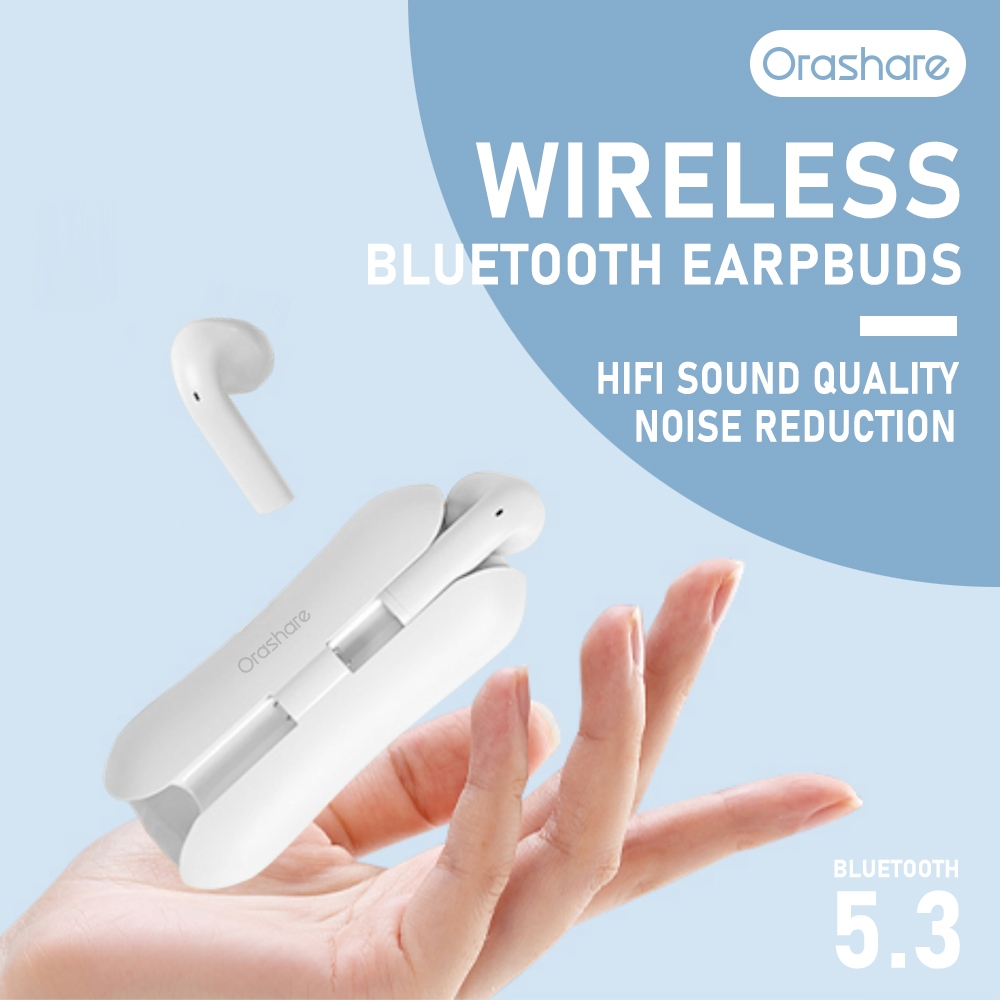 Orashare TW01 Bluetooth Earphones TWS Bluetooth 5.3 High Stereo Sound Wireless Earbuds | Shopee ...