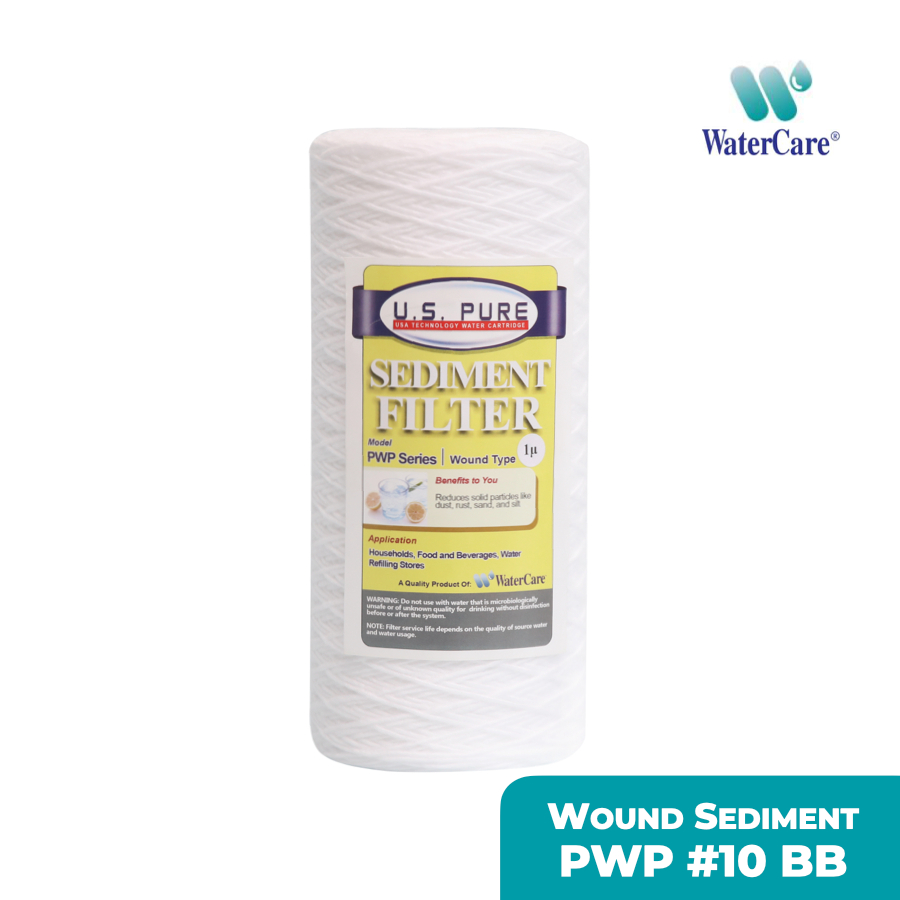 WaterCare String Wound Sediment Filter Cartridge - US Pure PWP#10 BB (1 ...