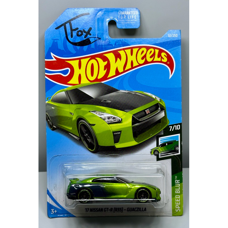 Hot Wheels ‘17 Nissan GT-R (R35) - Guaczilla Tanner Fox / TFOX | Shopee ...