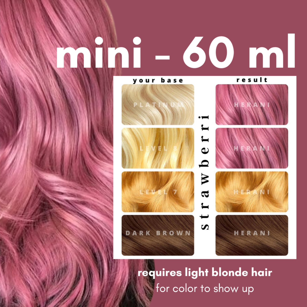 MINI Herani Semi Permanent Hair Dye Conditioner Based Non Damaging Hair ...