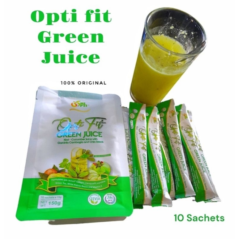 OPTI FIT GREEN JUICE 10 SACHETS | Shopee Philippines