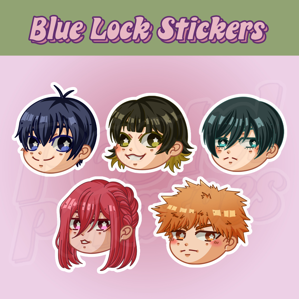 Blue Lock Vinyl Stickers by Pastel Potatoes | Shopee Philippines