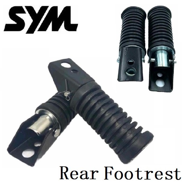 SYM Bonus 110 Motorcycle Real Footrest Brand New Color Black Motorcycle ...