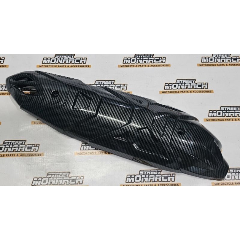 SHARK KING HYDRODIP CARBON MUFFLER COVER / HEAT GUARD FOR YAMAHA NMAX ...