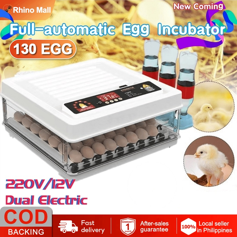 Eggs Incubator 24/48/64/130 Automatic Constant Temperature Incubator 220V/12V Chicken Egg ...
