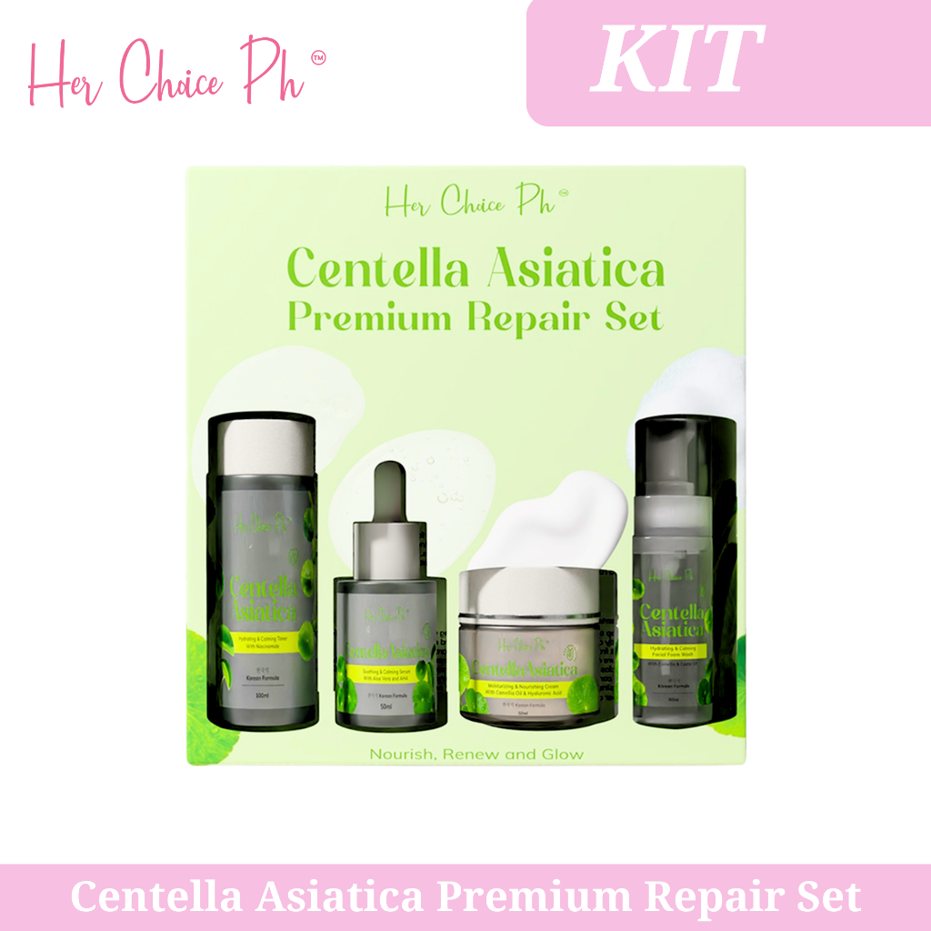 CENTELLA ASIATICA PREMIUM REPAIR SET by Her Choice Ph complete set | Shopee Philippines